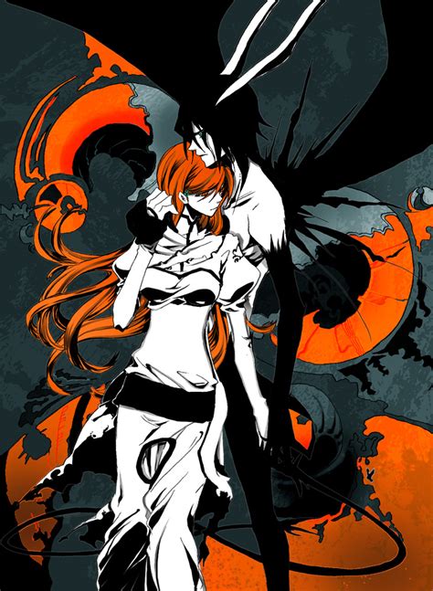 Inoue Orihime And Ulquiorra Cifer Bleach Drawn By Kuronomine Danbooru
