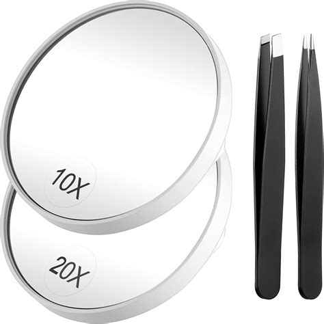 Magnifying Mirror And Tweezers Kit Funtopia 10x And 20x