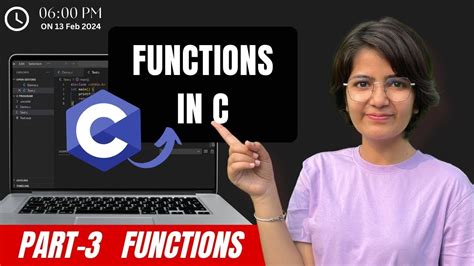 203 Functions In C Programming With Prishu Youtube