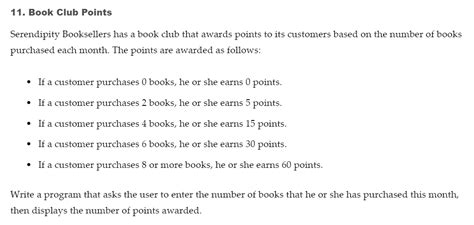 Solved 11 Book Club Points Serendipity Booksellers Has A Chegg