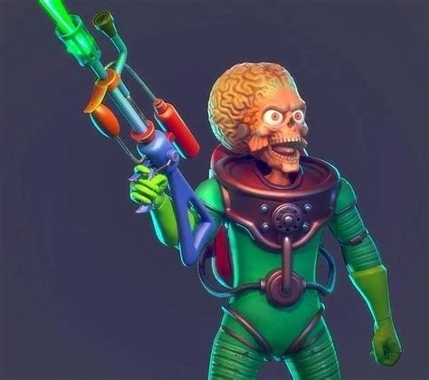 Mars Attacks Martian 3d Model Cgtrader