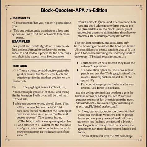 652 Block Quotes In Apa A Complete Guide