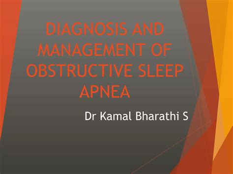 Obstructive Sleep Apnea Pptx