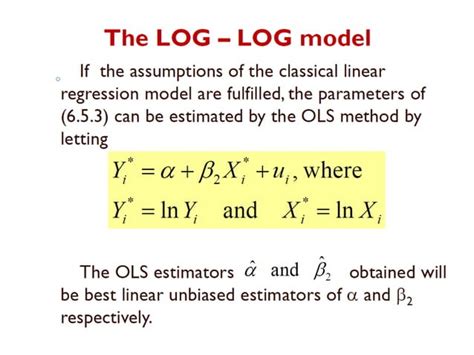 Functional Forms In Regression Pdf Science