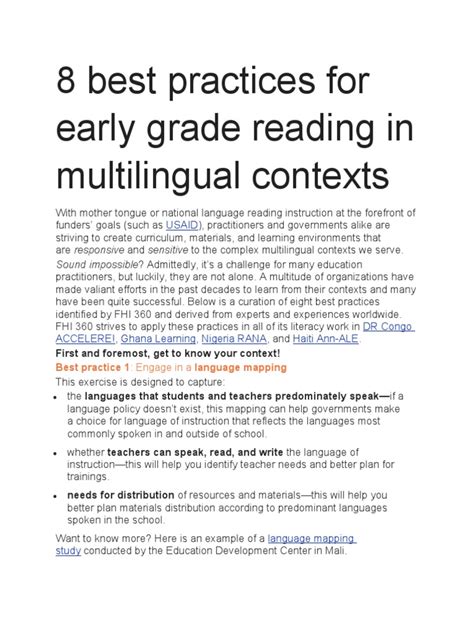 Learning To Read And Write In A Multilingual Context Pdf Cognitive Psychology Applied