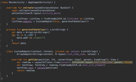 How To Implement A Listview The Article Shows How To Implement A
