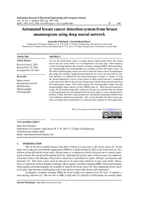 Pdf Automated Breast Cancer Detection System From Breast Mammogram Using Deep Neural Network