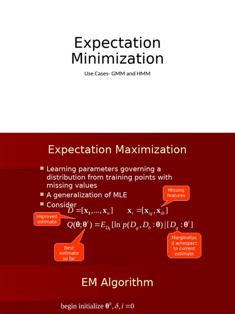 Expectation Minimization Pdf Statistical Theory Applied Mathematics