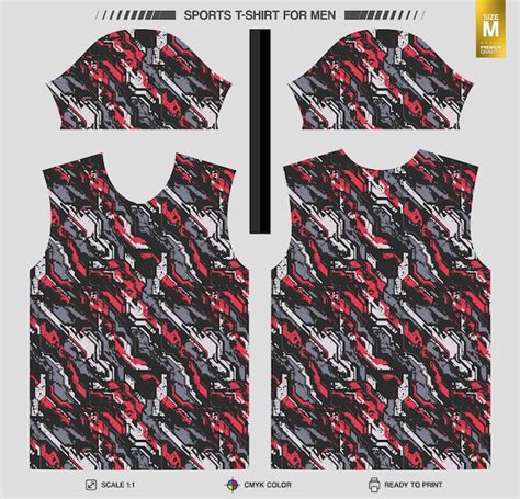 스포츠 티셔츠를 인쇄할 준비가 되었습니다 무료 벡터