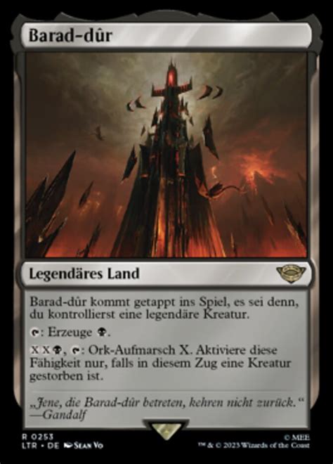 Barad Dûr · The Lord Of The Rings Tales Of Middle Earth Ltr 253 · Scryfall Magic The
