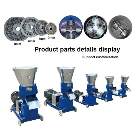 Poultry Chicken Feed Pellet Machine Fish Pelletizer Granulator Rabbit