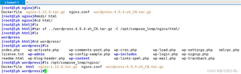 使用 Docker Compose 编排 Lnmpdockerfile 完成 Wordpress