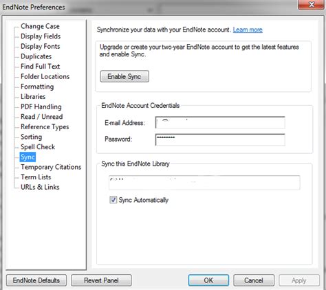 Basic Settings And Preferences Endnote Software Beginners Guide