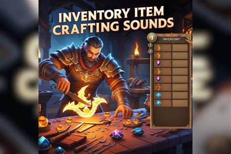 Inventory Item Crafting Sounds Audio Sound Fx Unity Asset Store