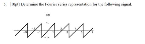 Solved 5 [10pt] ﻿determine The Fourier Series