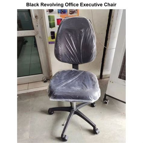 Leatherette Mid Back Black Revolving Office Executive Chair At ₹ 2250