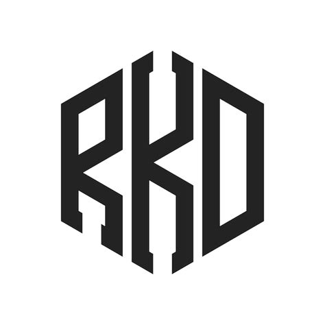 Premium Vector Rkd Logo Design Initial Letter Rkd Monogram Logo Using