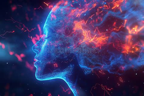 A Mesmerizing Abstract Representation Of Futuristic Cloud Computing Featuring Glowing Stock