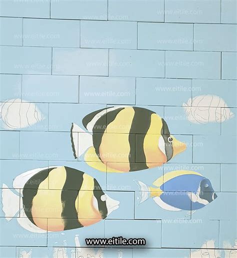 수영장 용 수제 세라믹 타일 가마 전 Swimming Pool Tiles Pool Tile Designs Pool Tile
