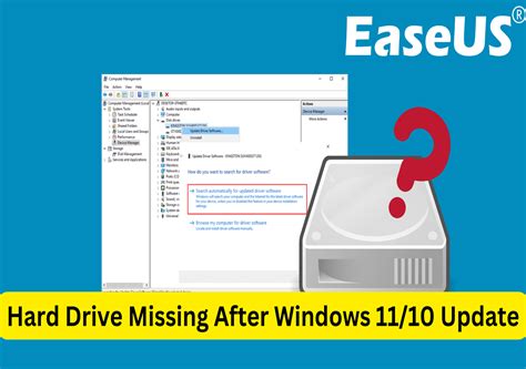 cara mengatasi hard drive hilang setelah update windows 11 10