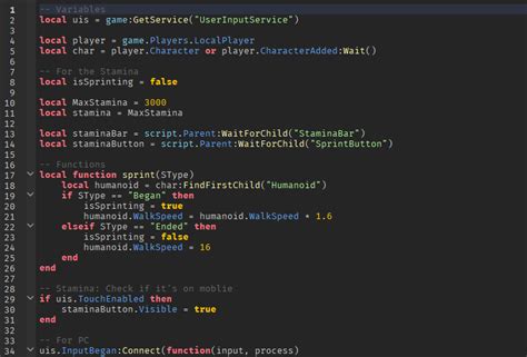 Sprint System Bugged Out For Mobile Scripting Support Developer Forum Roblox