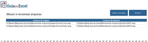 Mover E Renomear Arquivos Excel VBA Guia Do Excel