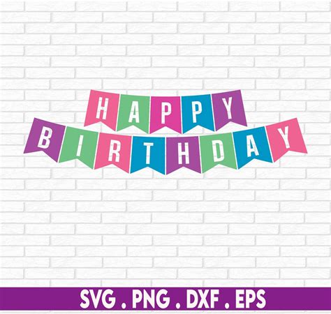 Happy Birthday Svg Happy Birthday Script Happy Birthday Stencil Birthday Shirt Svg Happy