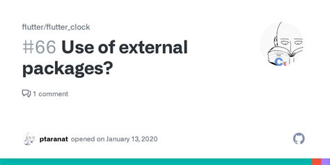 Use Of External Packages · Issue 66 · Flutterflutterclock · Github