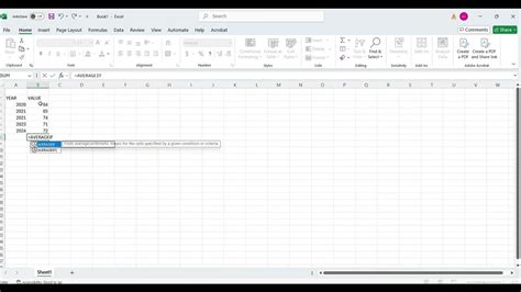 How To Use The Averageif Function In Excel Youtube