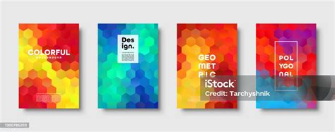 육각형 다각형 추상적 배경 다채로운 삼각형 그라데이션 디자인 낮은 폴리 육각형 모양 배너 벡터 일러스트레이션 3차원 형태에 대한 스톡 벡터 아트 및 기타 이미지 Istock