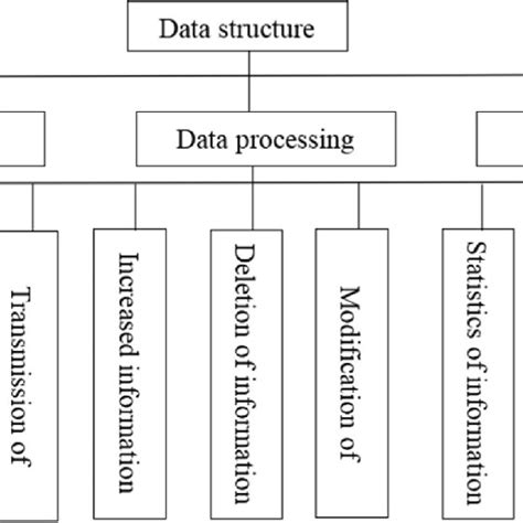 Functional Structure Of The Data Structure For The Data Processing