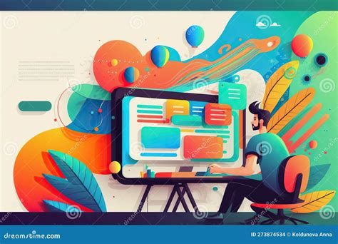 Web Developer Designing And Developing Websites Created With