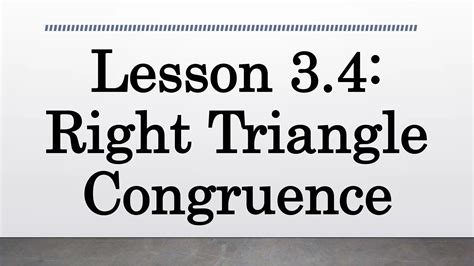 Math 8 Q3 L3 4 Right Triangle Congruence Pptx