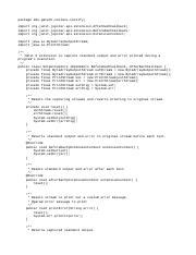 OutputCapture Java Package Edu Gatech Seclass Textify Import Org