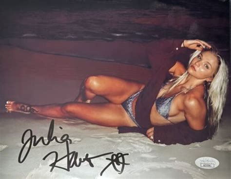 Julia Hart 8x10 Metallic Jsa Coa Aew Sexy Signed Auto Autographed Ebay