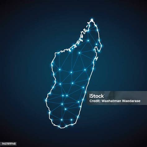 다각형 와이어 프레임 낮은 폴리 메쉬에서 마다가스카르의지도 0명에 대한 스톡 벡터 아트 및 기타 이미지 0명 3차원 형태 가리키기 Istock