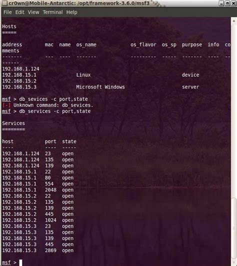 Использование Metasploit Nessus в Ubuntu