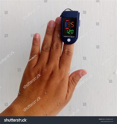 Photo Illustration Checking Oxygen Levels Blood Stock Photo Shutterstock