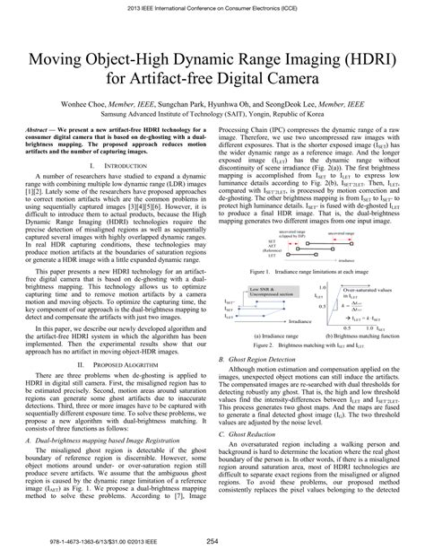 Pdf Moving Object High Dynamic Range Imaging Hdri For Artifact Free