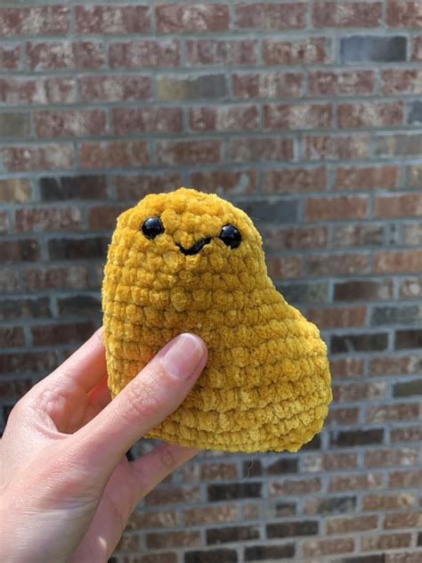 Crochet Chicken Nugget Plush R Etsypromos