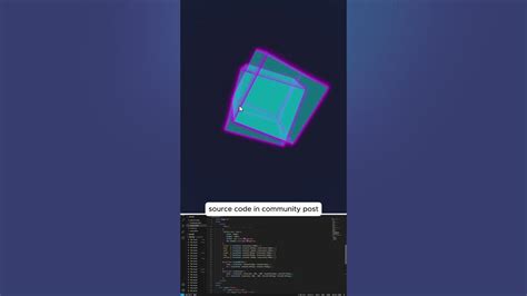 3d rotating cube inside a hollow cube mesmerizing html css and js animation 🔷 webdesign
