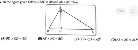 In The Figure Given Below BAC And ADBC Then A BDCD BC B
