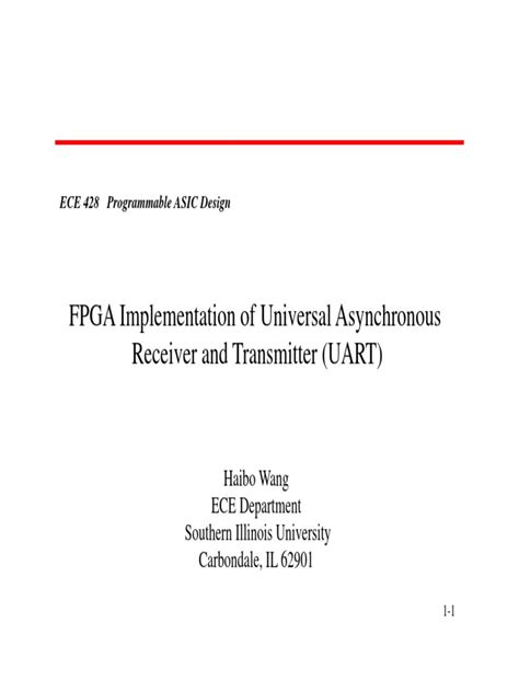 fpga implementation of universal asynchronous receiver and transmitter