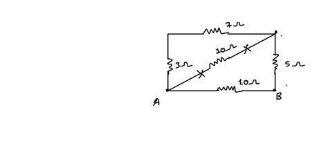 Solved 03 10 Marks Five Resistances Are Connected As Shown In