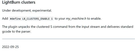 Gcode Clustering Grblhal Community Laser Talk Lightburn Software Forum