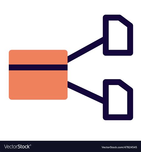 Data Mapping Via Artificial Intelligence Vector Image