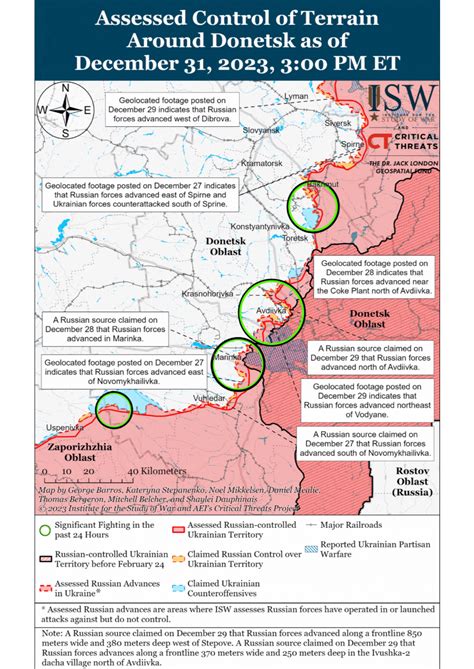 Isw Summarizes Russias Gains In Ukraine Last Year And Provides Forecast For 2025 Rbc Ukraine