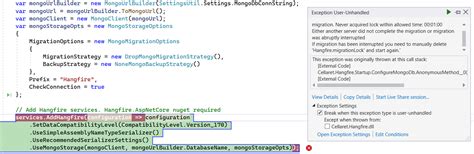 Unable To Connect To Mongodb On A Fresh Install In An Aspnet Core 50 Web Application · Issue