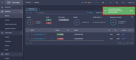 Upgrade Infrastructure And Server Firmware In Intersight Managed Mode For Intersight Private