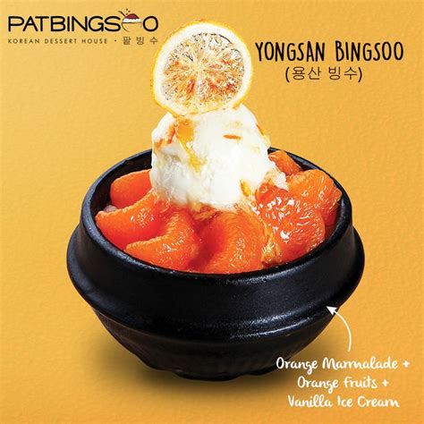 Orange Pat Bing Soo Dessert